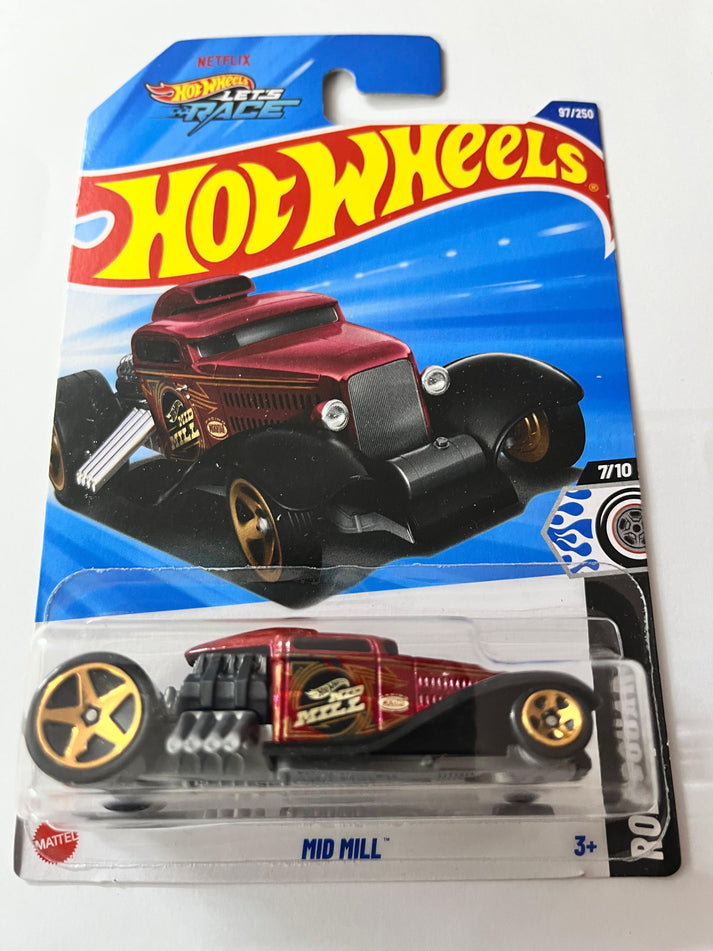 Hot Wheels : Mid Mill - Red – Zoomsters India