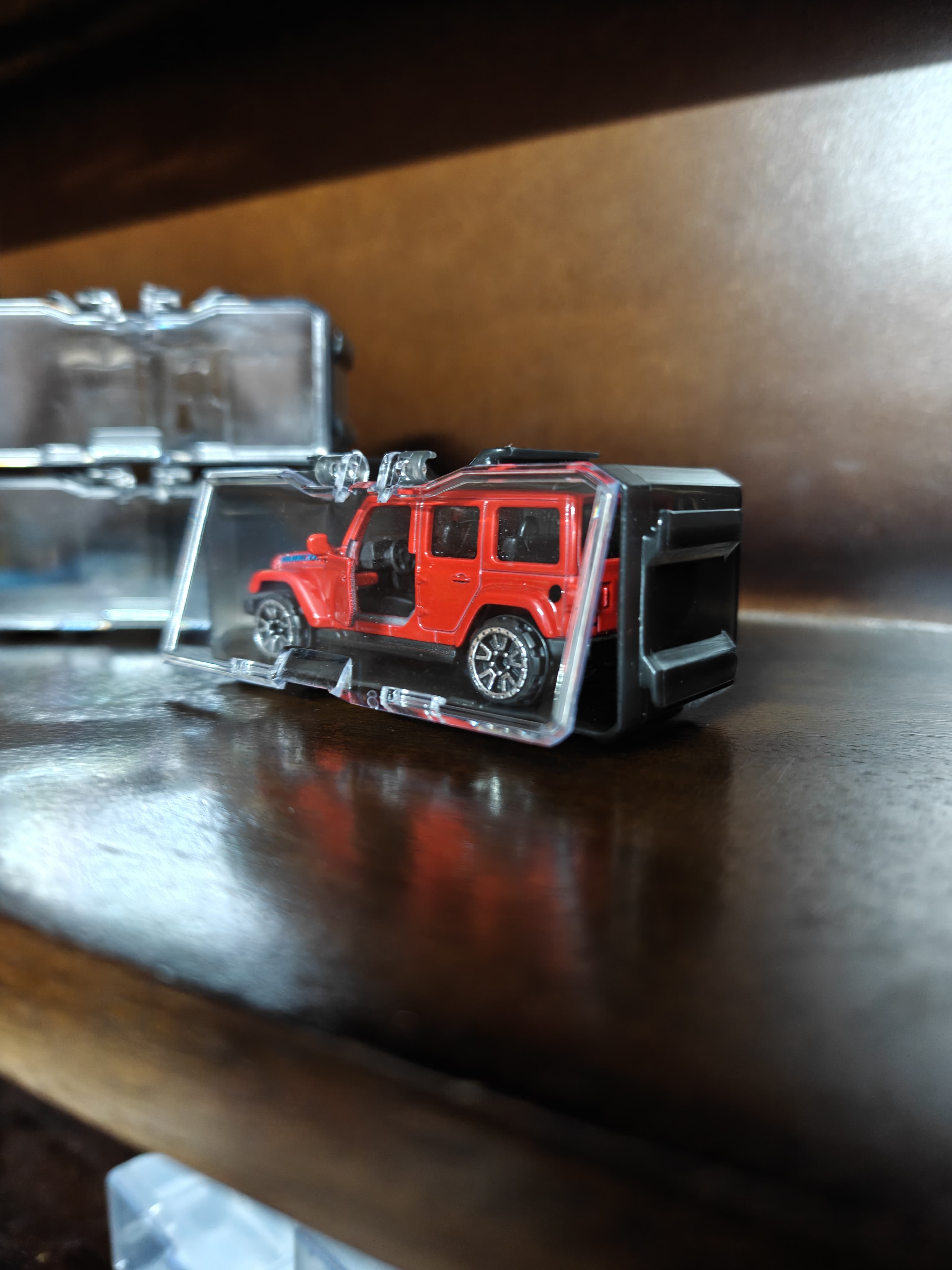 Smoked Diecast Cars Storage Case Plastic 1/64 Scale ( Cars shown in th ...